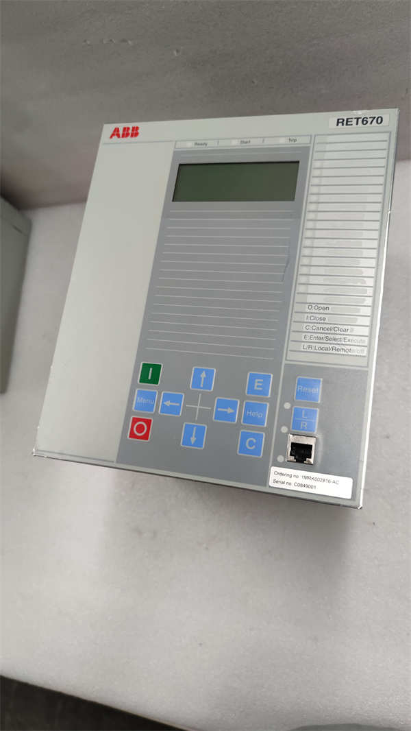 RET670 ABB模块 – 深圳长欣自动化设备有限公司
