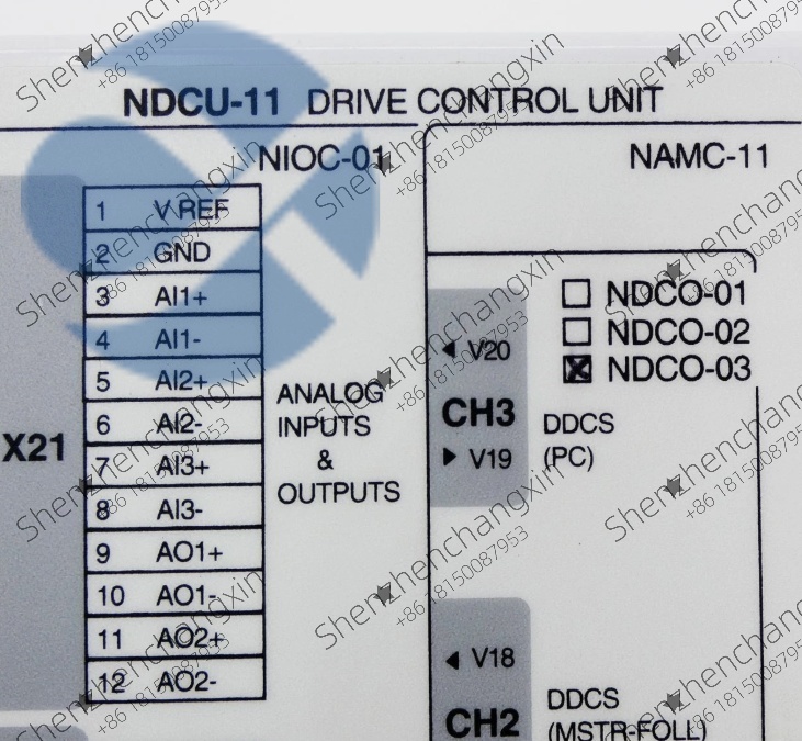 ABB NDCU-11 NDCO-03 NIOC-01 NAMC-11供应商 – OEM控制组件 – 深圳长欣自动化设备有限公司